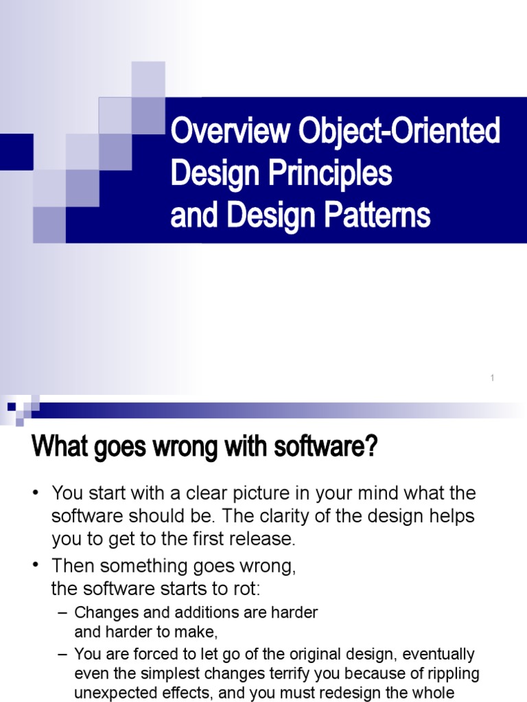 1c-OO-Principles & Patterns | PDF | Inheritance (Object Oriented Programming) | Software Framework