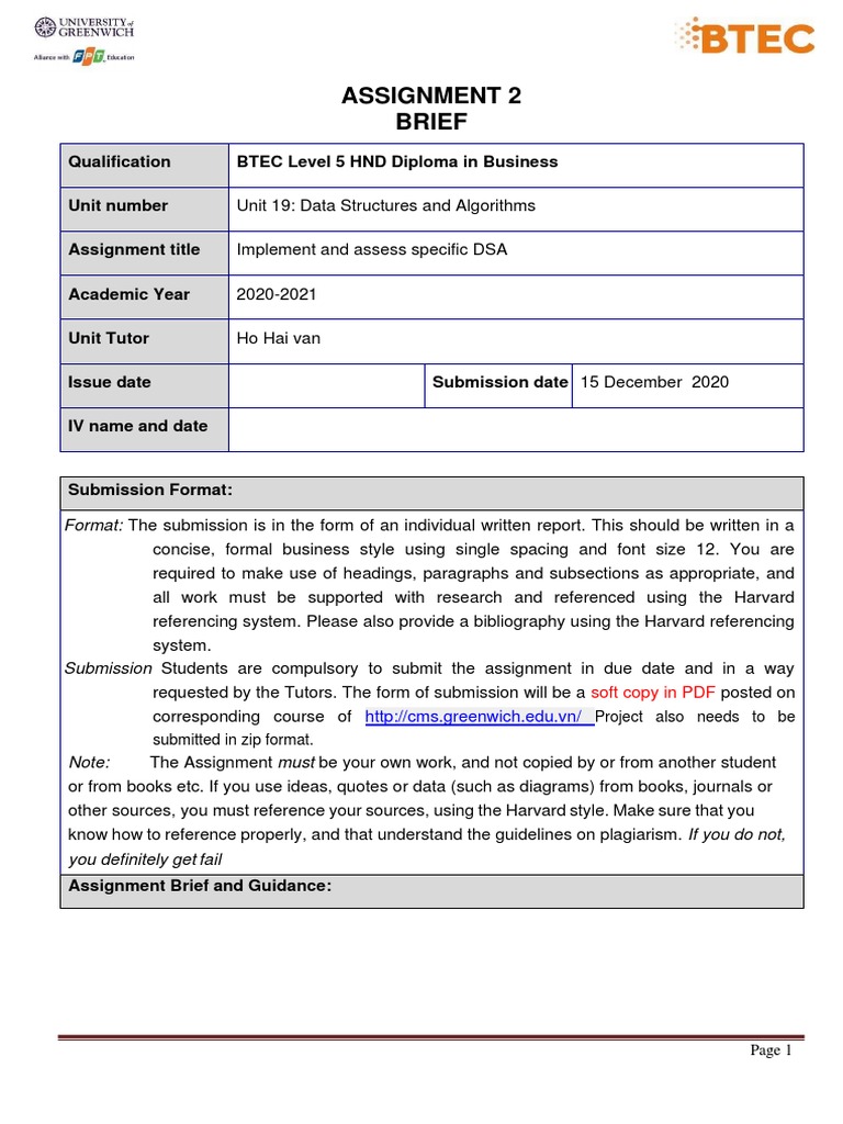 Unit 19 - Assignment Brief 2 - Resub - LeChauLam - 16093 | PDF | Class (Computer Programming ...