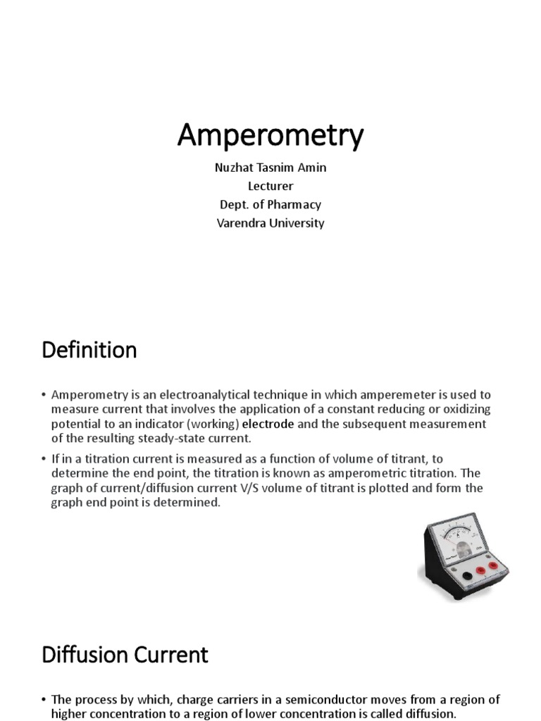 L 2 - Amperometry | PDF | Titration | Chemistry