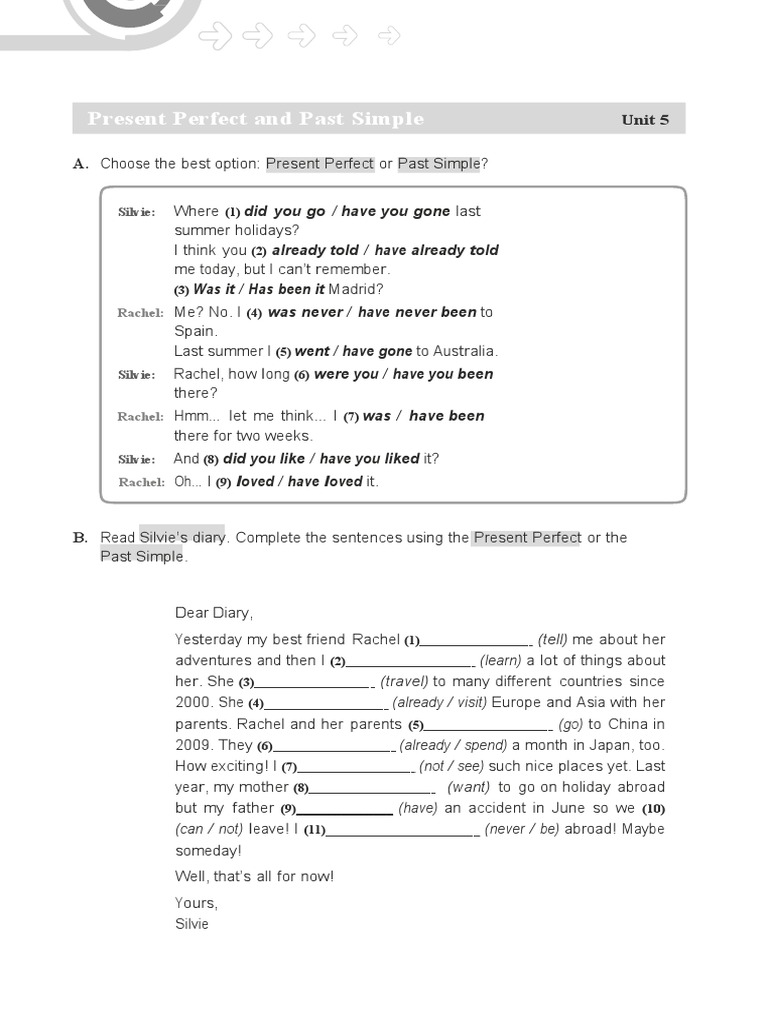 Present Perfect and Past Simple | PDF