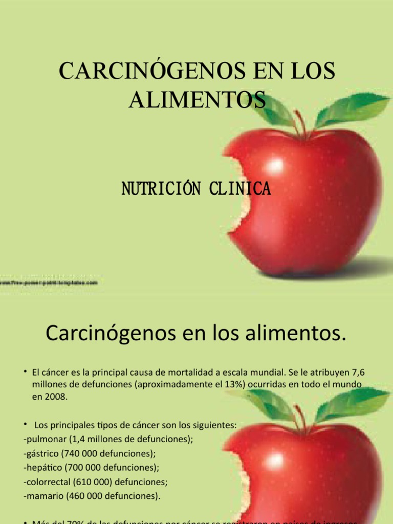 Carcinógenos en Los Alimentos | PDF | Cáncer | Micotoxinas