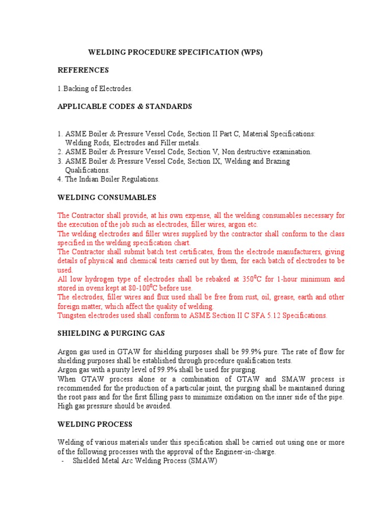 Welding Procedure Specification | PDF | Welding | Construction