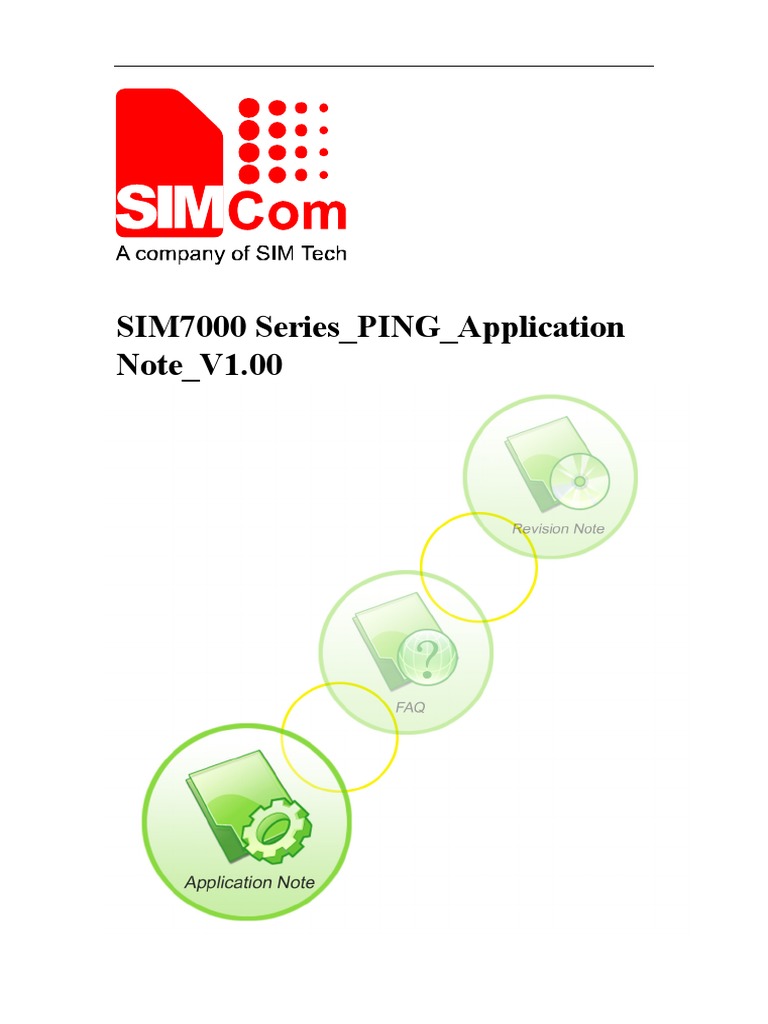 Sim7000 Series Ping Application Note V1 00 Pdf Internet Internet Standards
