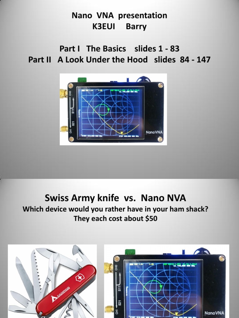 Understanding Nano VNA Basics | PDF | Antenna (Radio) | Electrical ...