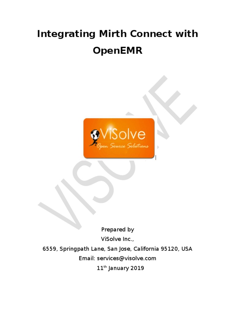Integration of Mirth Connect With OpenEMR2 | PDF | Health Informatics ...