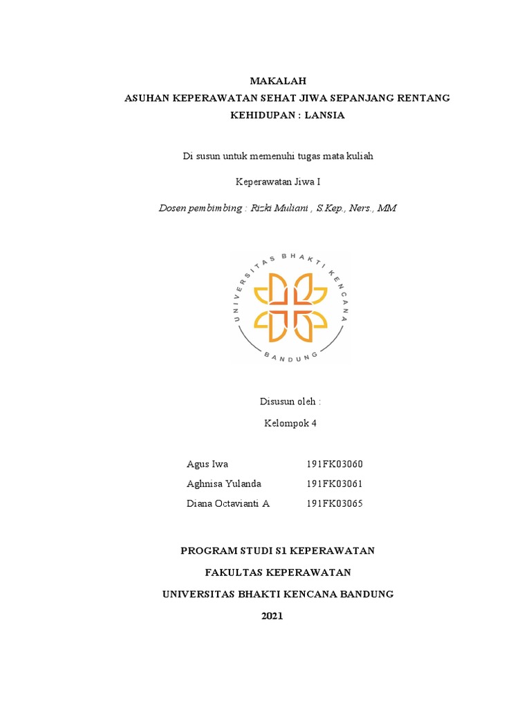 Asuhan Keperawatan Lansia | PDF