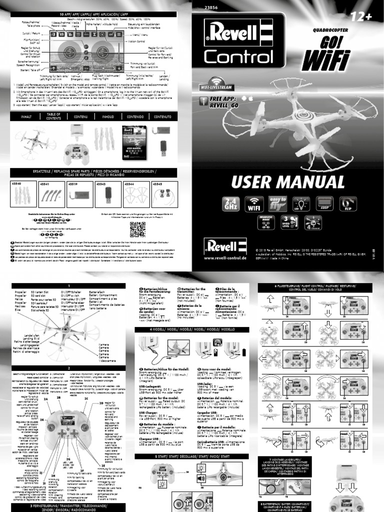 Revell Quadcopter Drone Go-WiFi 23856 | PDF
