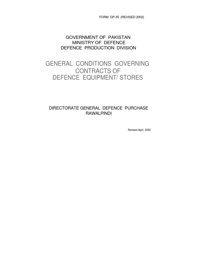 DP-35 IndexPages | PDF | Procurement | Government