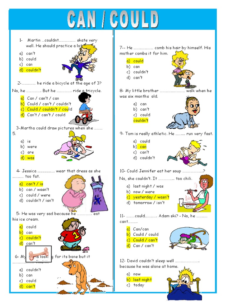 Could - Worksheet | PDF