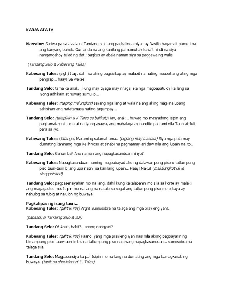 El Fili Script 4-6 | PDF