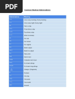 Abbreviations Medication Administration Routes | PDF | Litre | Teaspoon