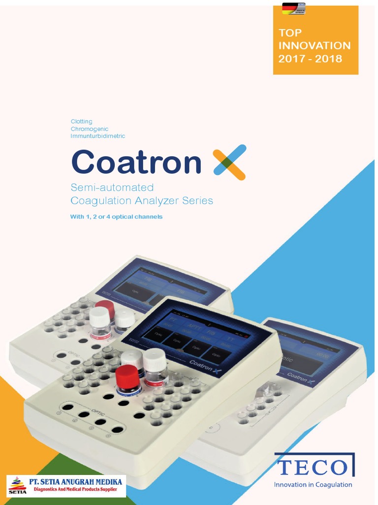 Coatron: Semi-Automated Coagulation Analyzer Series | PDF | Touchscreen ...