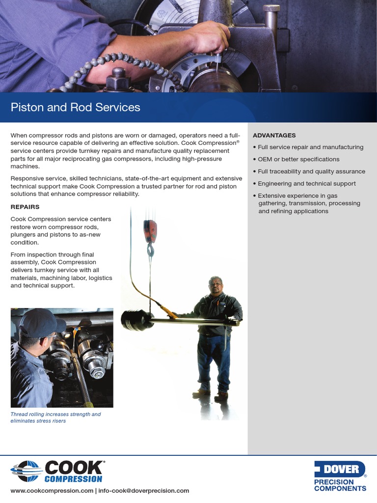 CCO Piston and Rod Services Prod. Lit. - en A4 - 032719 | PDF | Piston ...