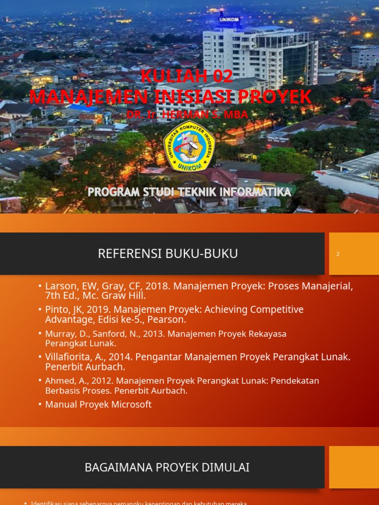 Kuliah 2 - Project Initiation Management - En.id | PDF
