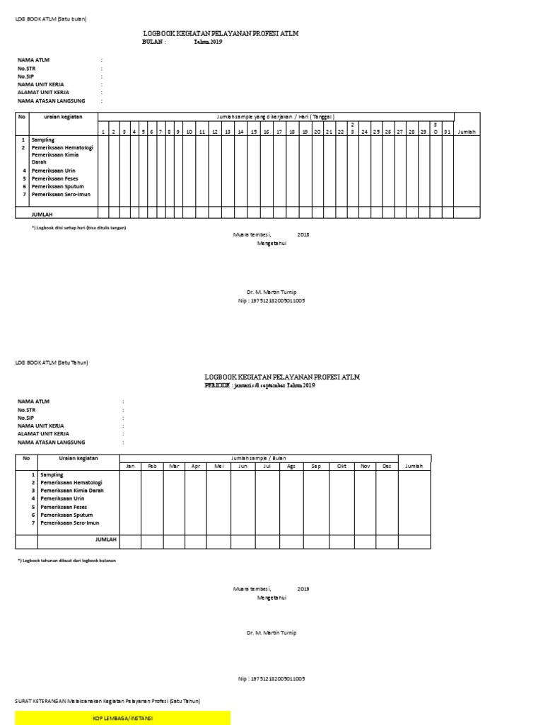 Log Book Kerja | PDF