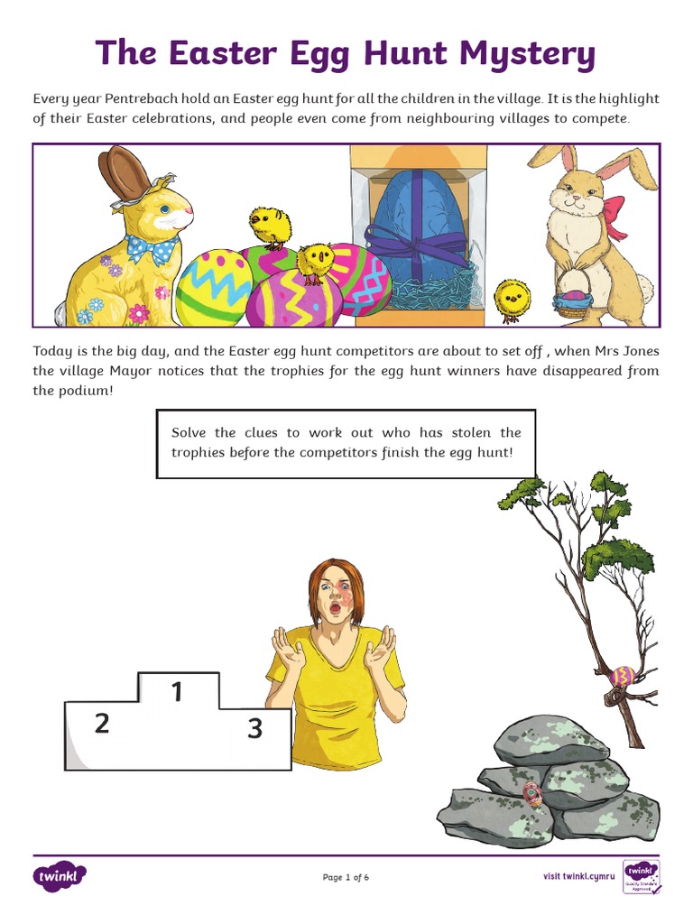 Easter Egg Hunt Mystery Puzzle | PDF | Eastertide | Easter