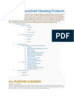 Cleaning Agents R1-R9 | PDF | Bathroom | Home
