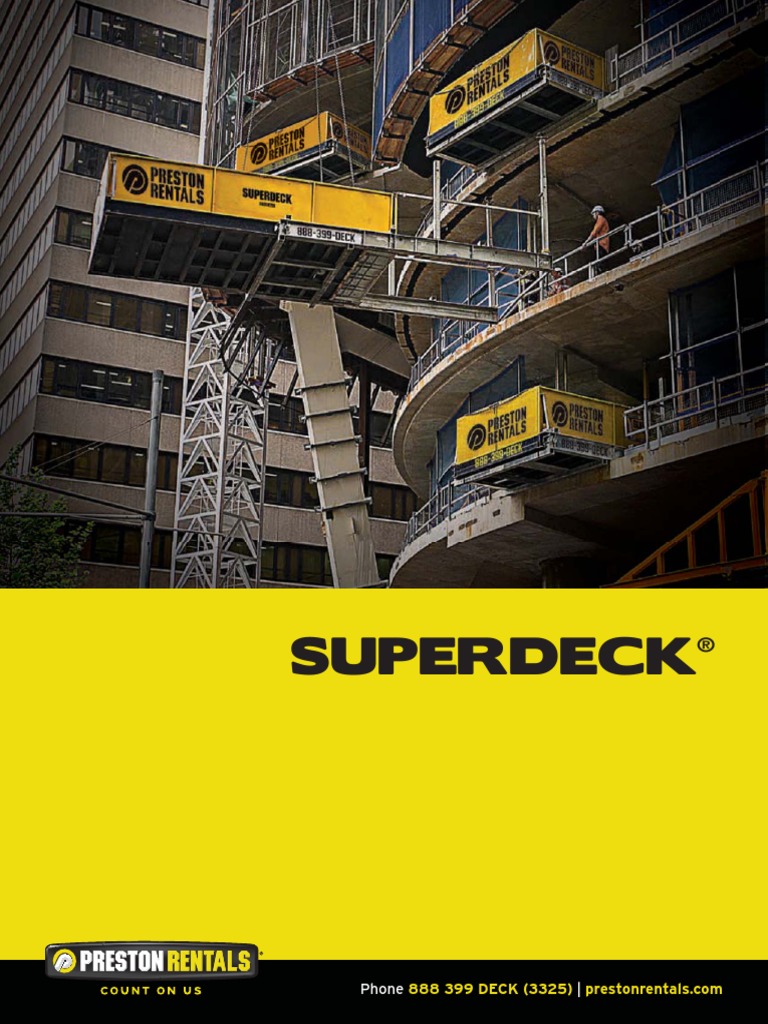 SuperDeck 2018sm | PDF | Crane (Machine) | Manufactured Goods