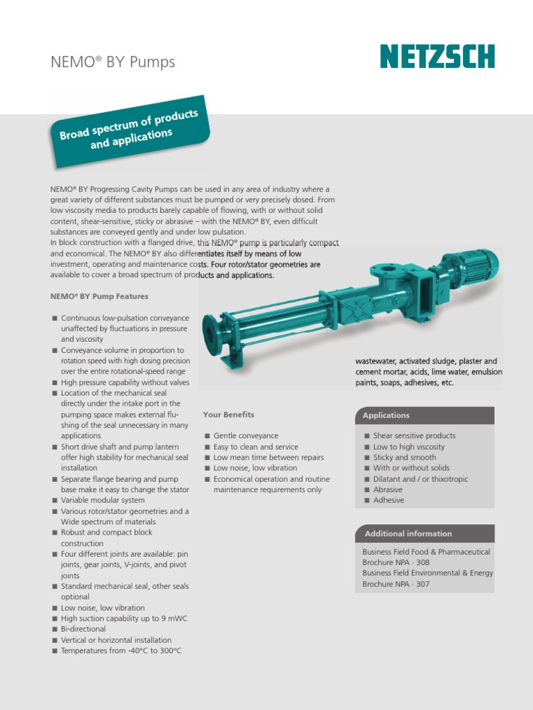 6.1.3 Netzsch NM031 01L | PDF | Pump | Gas Technologies
