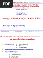 CHM - CHƯƠNG 6. BỘ TRUYỀN BÁNH RĂNG | PDF