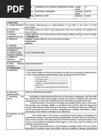 Food Preservation Lesson Plan | PDF | Career & Growth