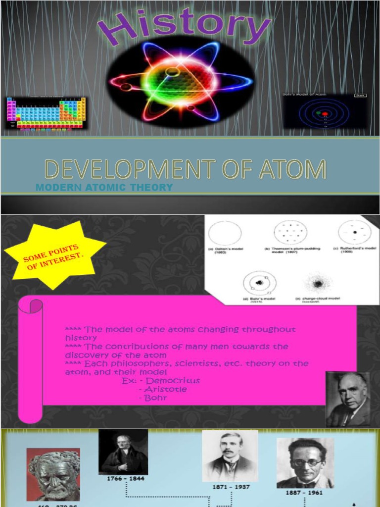 Development of Atom Modern Atomic Theory | Download Free PDF | Atomic ...