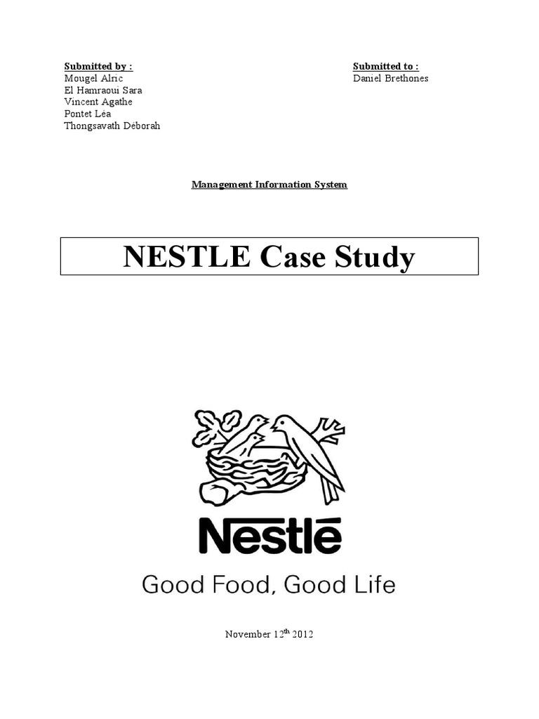 CAse StUdy | PDF | Nestlé | Business Model