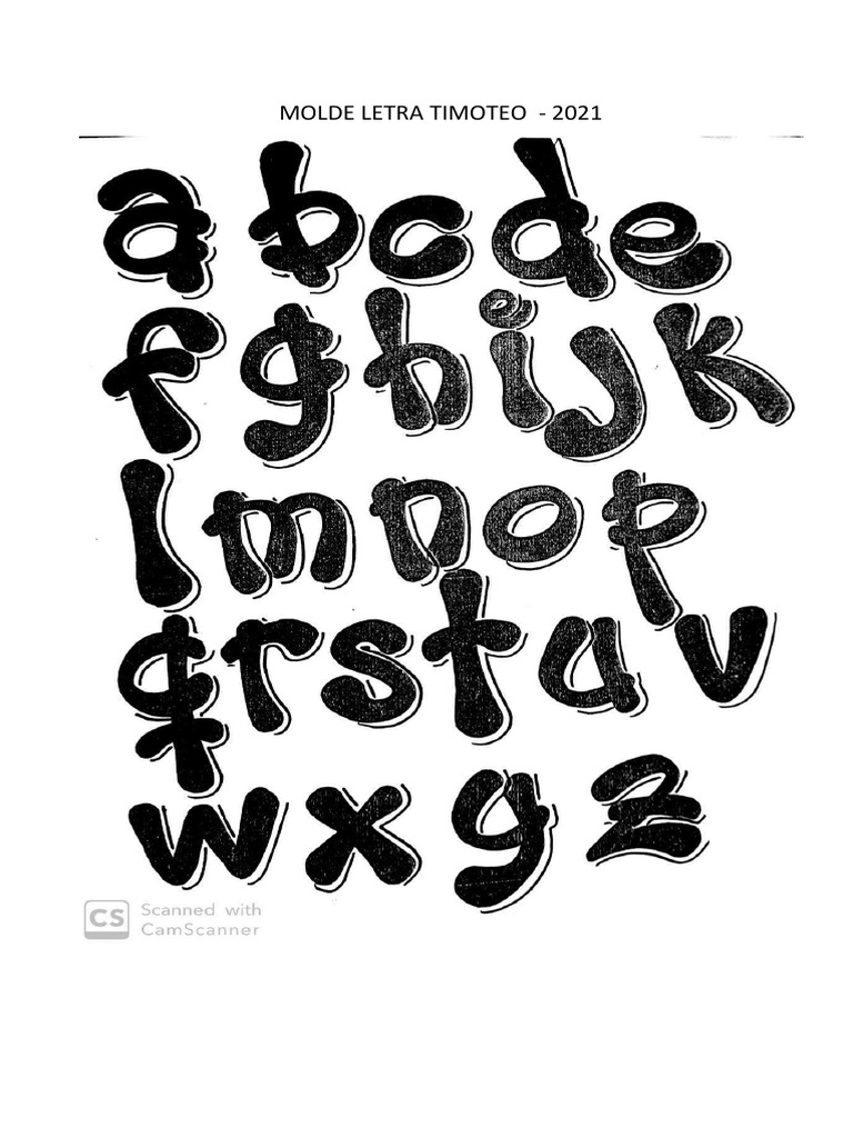 Molde Letra Timoteo 2021 | PDF