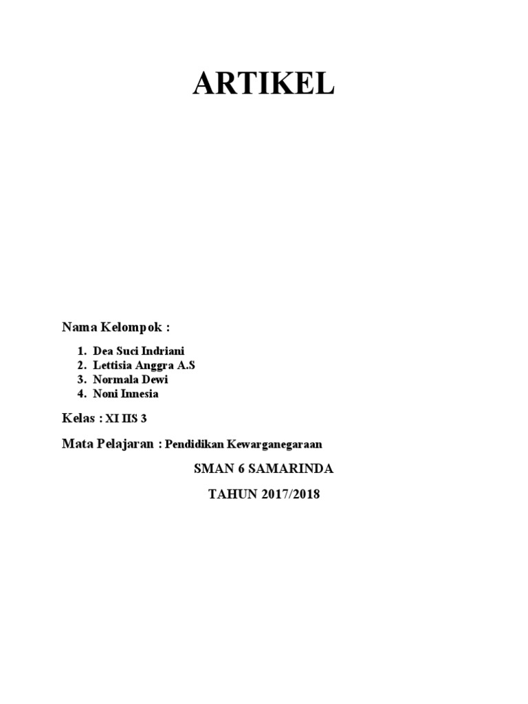 Artikel PKN Ham | PDF