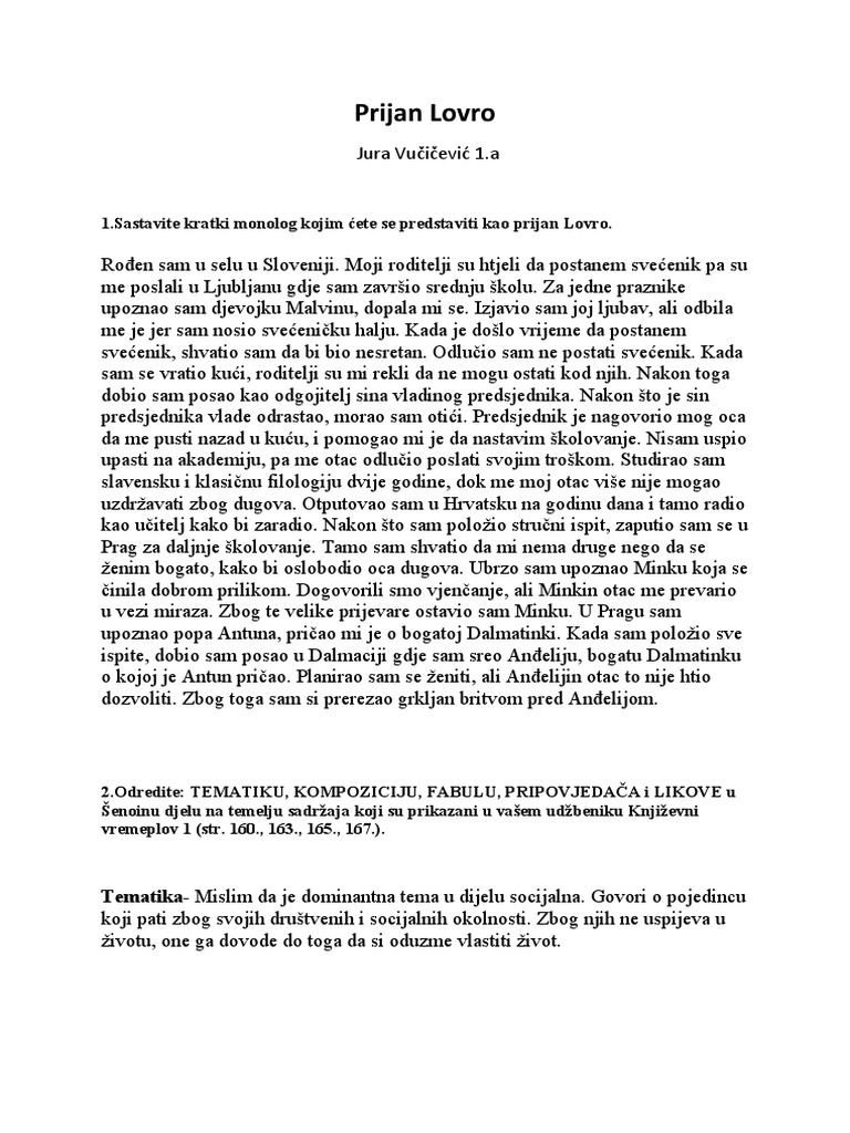 Prijan Lovro | PDF