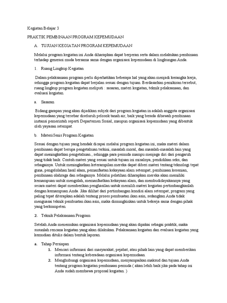 Resume Modul 6 PBK KB 3 | PDF