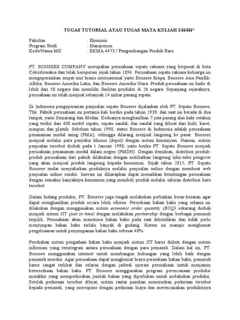 Tugas 1 Ekma4473 | PDF