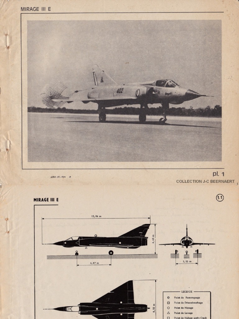 Mirage III E Schematics | PDF