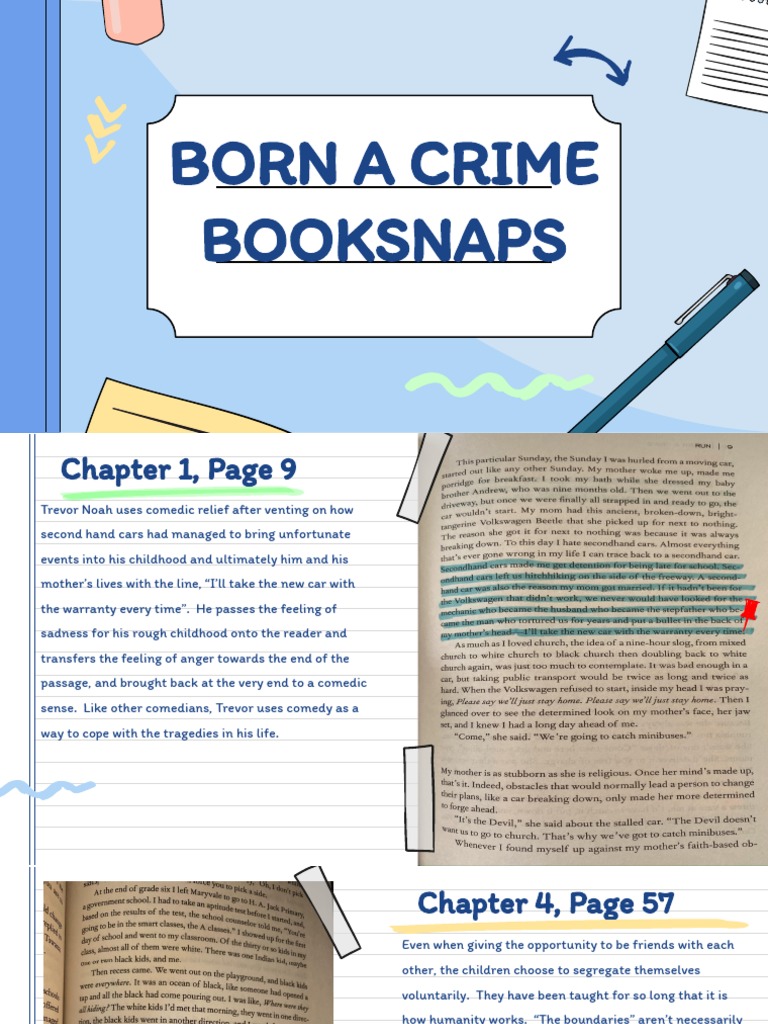 Born A Crime Book Snaps | PDF