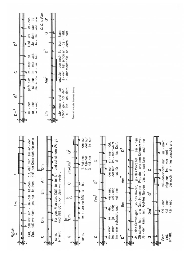 Gut Dass Wir Einander Haben | PDF