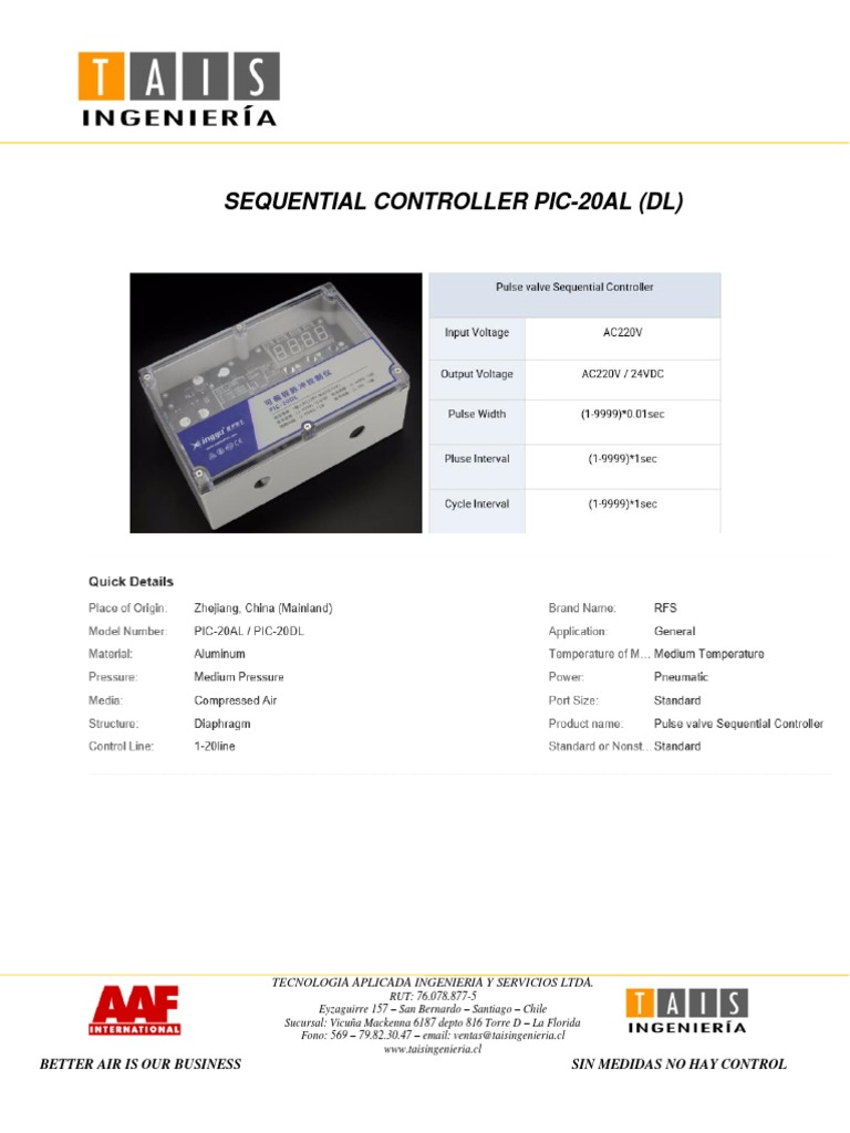 Sequential Controller Pic-20al (DL) | PDF