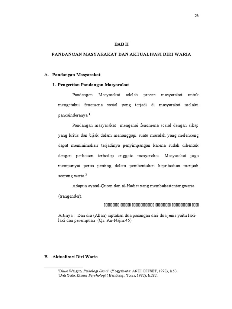 Pandangan Masyarakat Terhadap Waria | PDF