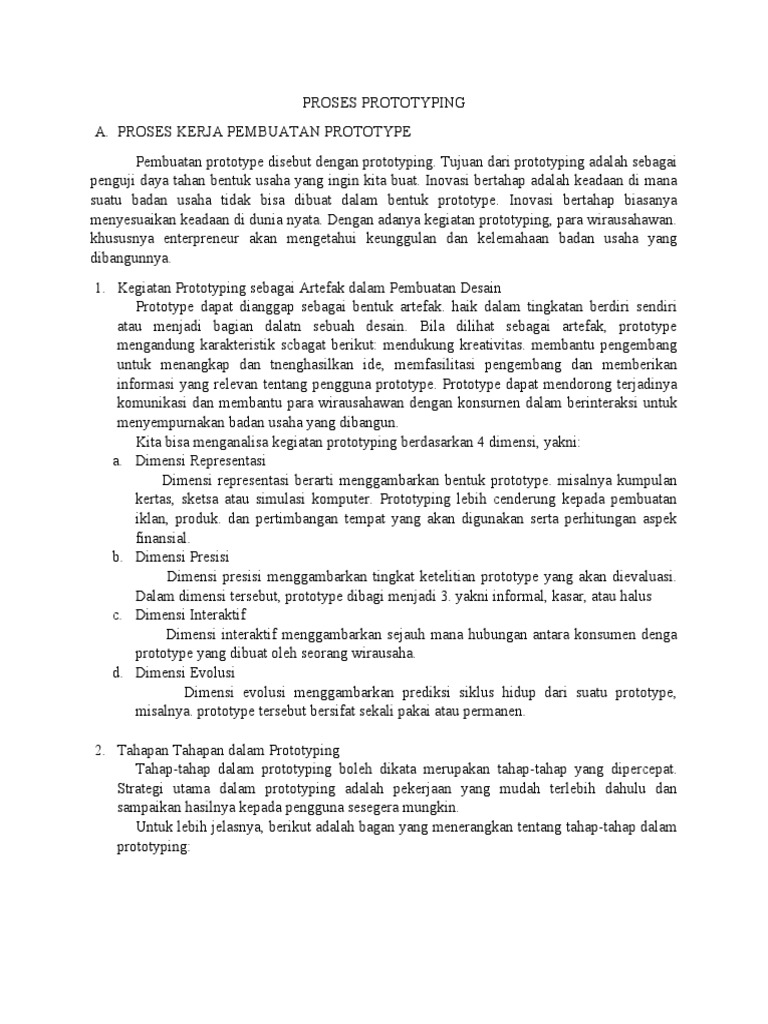 Proses Prototyping | PDF