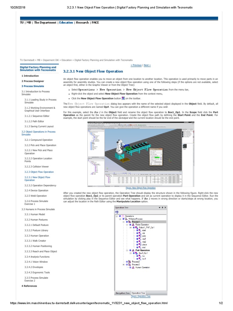 3.2.3.1 New Object Flow Operation - Digital Factory Planning and Simulation With Tecnomatix ...