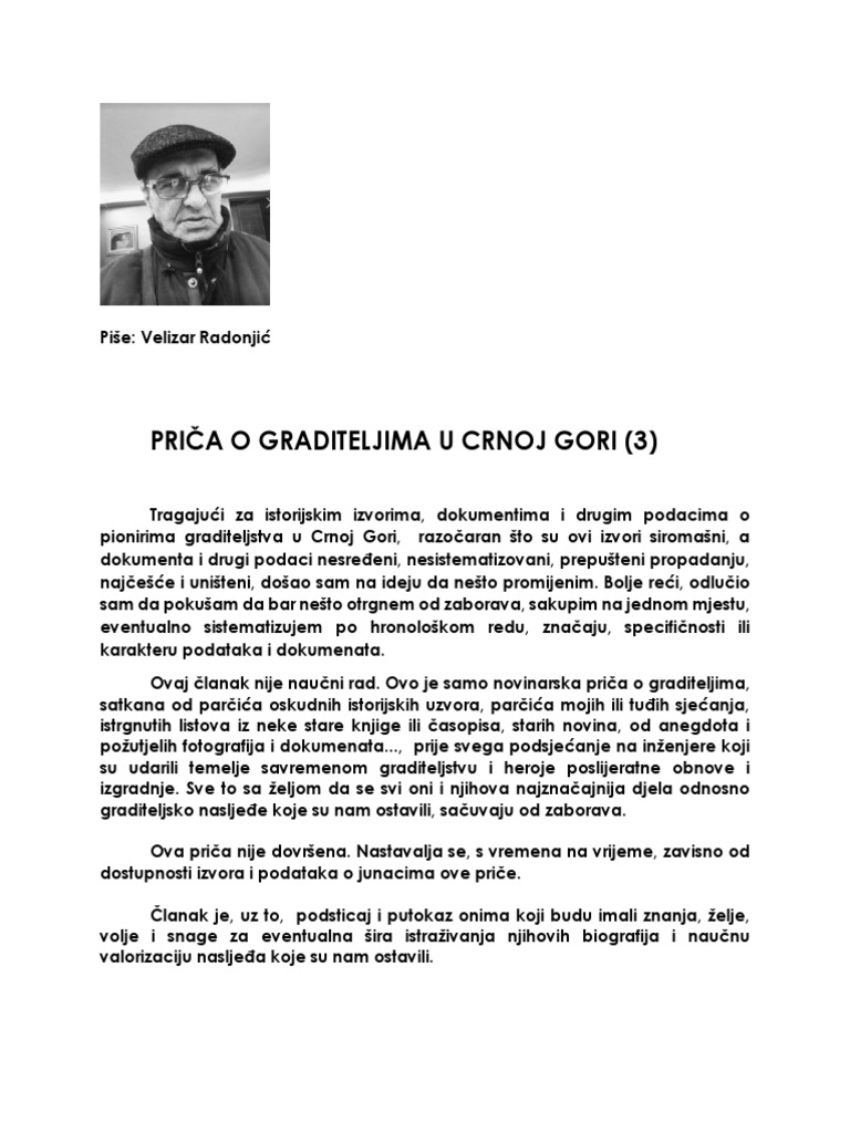 Graditelji CG 3 - Tekst Za Pogled | PDF