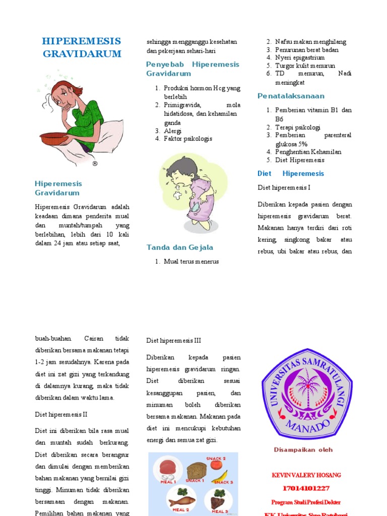 Leaflet Hiperemesis Gravidarum | PDF