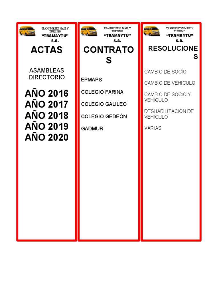 Formato para Rotulado de Carpetas | PDF | Abastecimiento de agua y ...