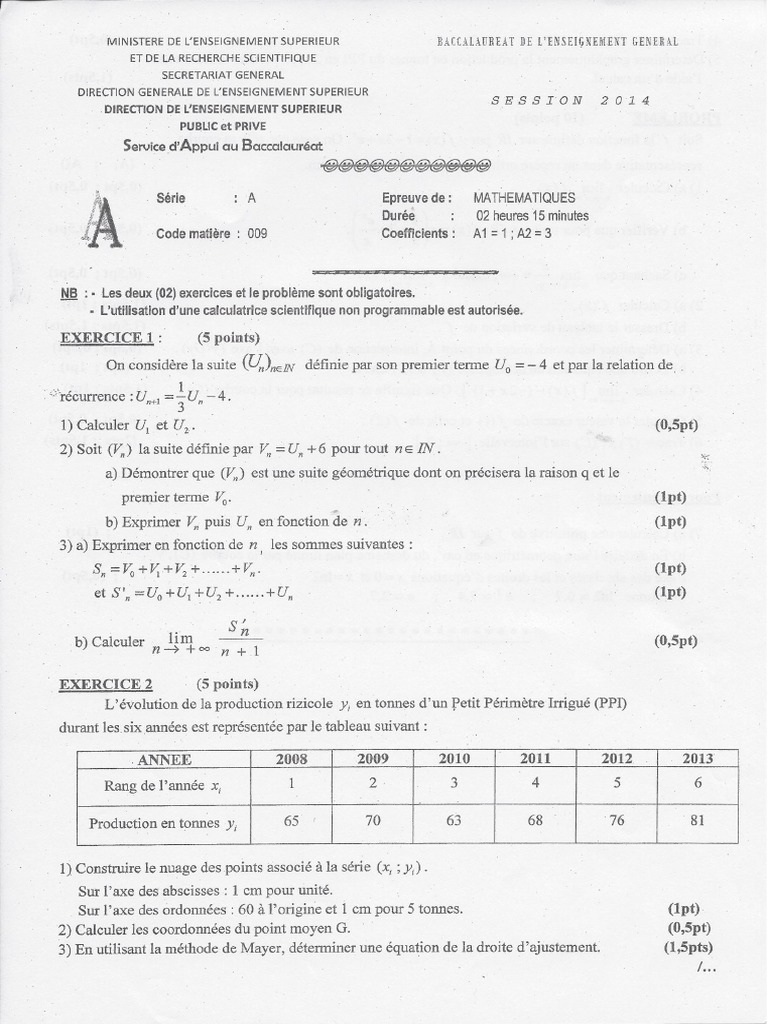 Bac2014 Math A | PDF
