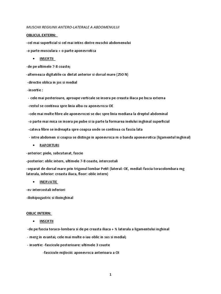 Abdomen Muschi Si Anexe | PDF