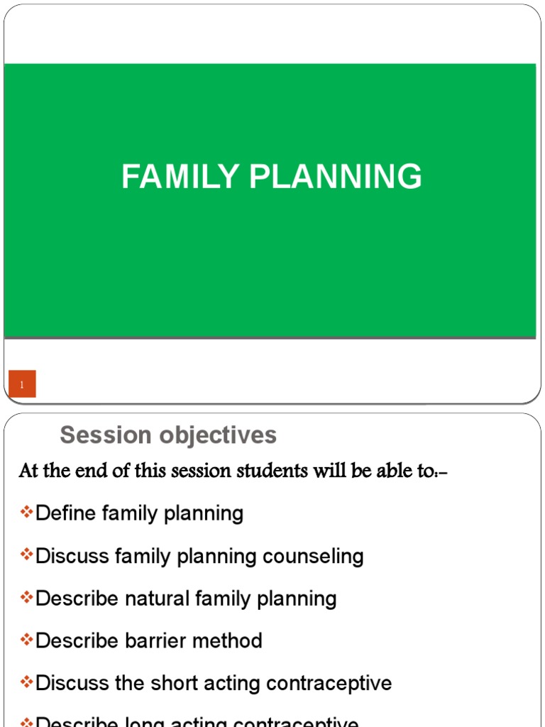 Family Planning Ppt For Msc Download Free Pdf Combined Oral