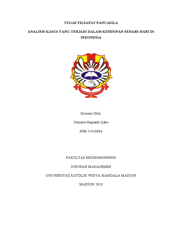 Paper Filsafat Pancasila | PDF