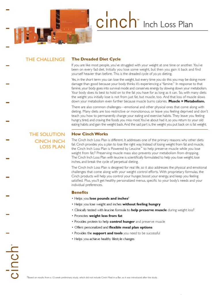 Inch Loss Plan: The Challenge | PDF | Dieting | Weight Loss