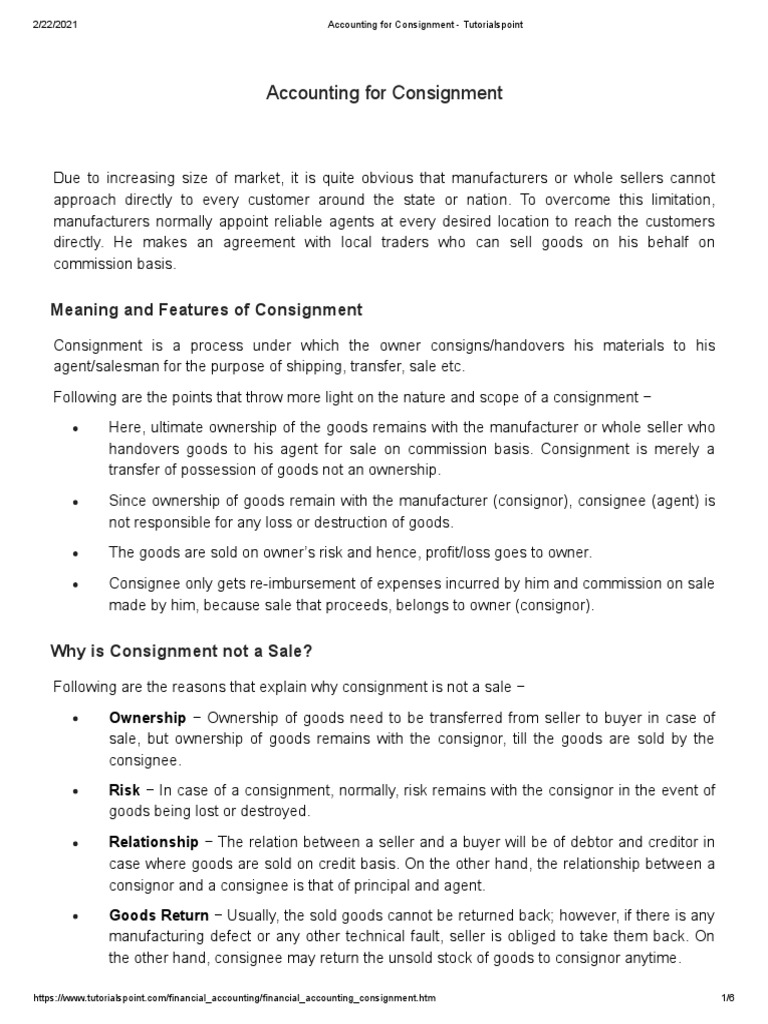 Consignment Notes | PDF | Sales | Valuation (Finance)