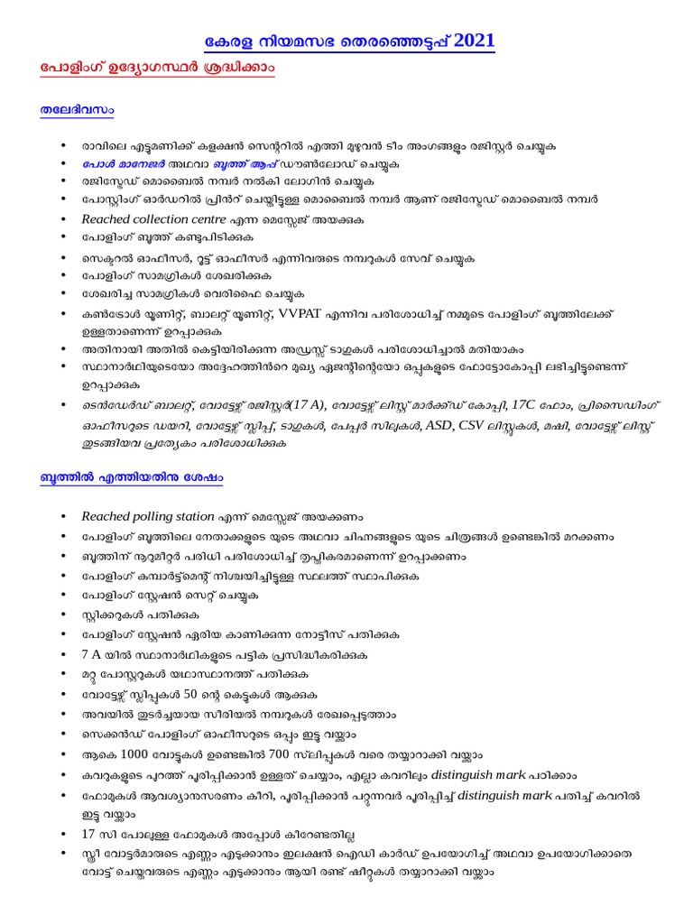 Election 2021 KLA | PDF