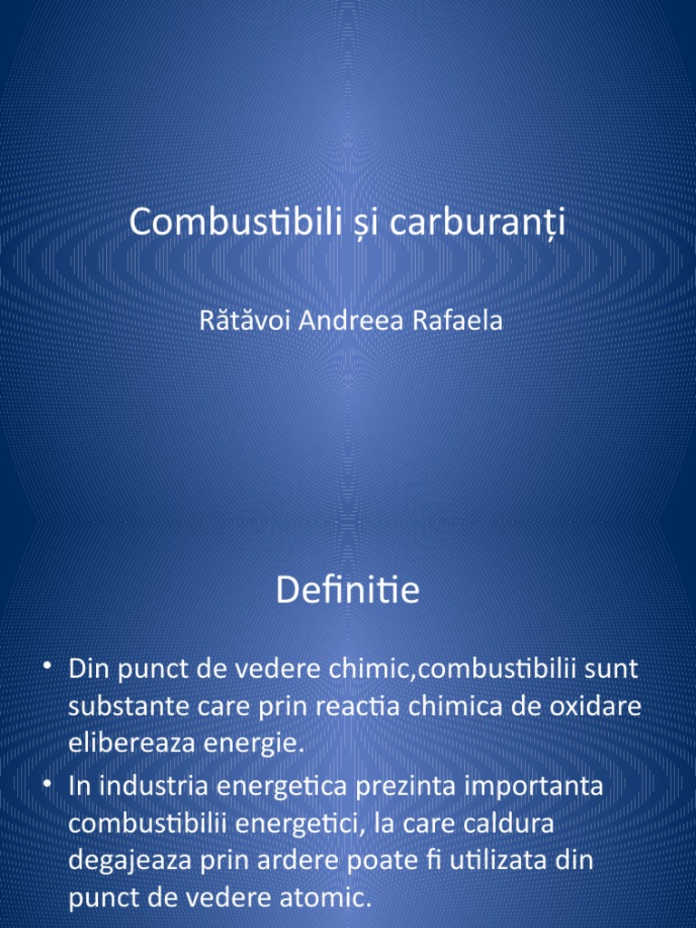 Combustibili Și Carburanți | PDF